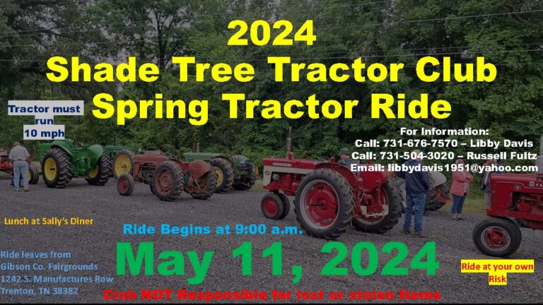 TN - Shade Tree Tractor Club Spring Tractor Ride ~ Antique Tractor Blog